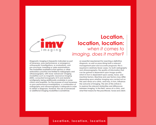 Does Location Matter in Imaging? | IMV Imaging Academy