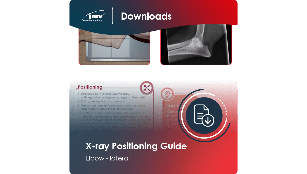 Elbow Lateral Canine | Veterinary x-ray | IMV Imaging