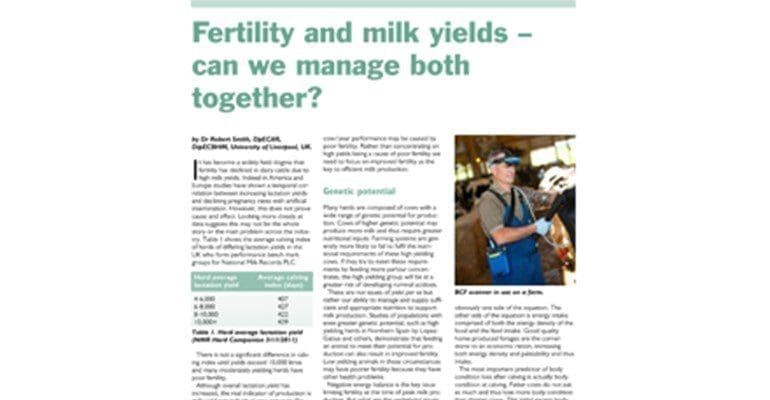 Fertility & Milk Yields | Manage both together | IMV Imaging