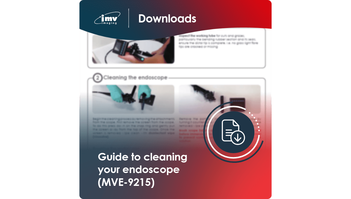 Guide to cleaning your endoscope (MVE-9215) | IMV imaging